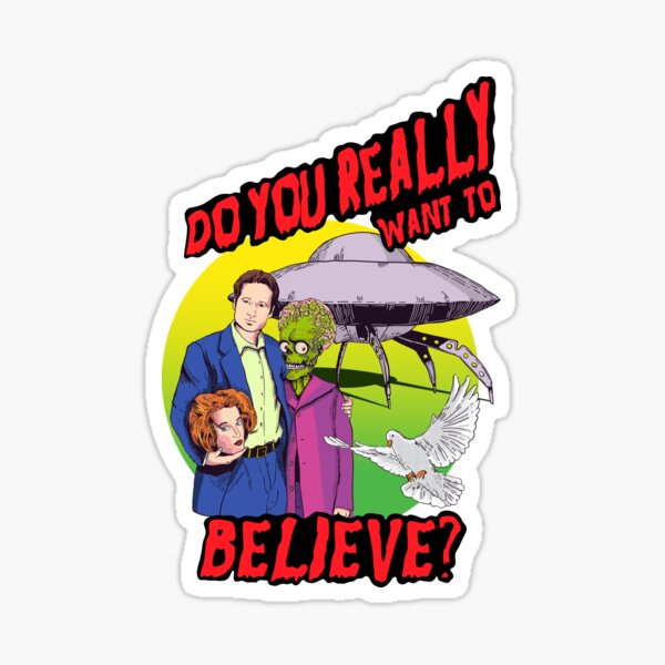 "X-files UFO" Sticker for Sale by dystopix | Redbubble