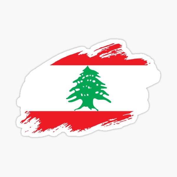 "Lebanon Lebanese flag flag" Sticker by GeogDesigns | Redbubble