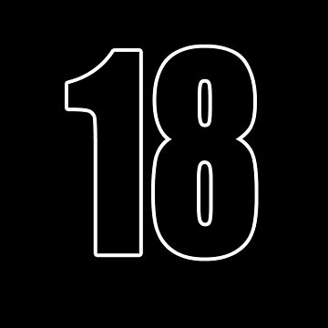 "Number 18 number eighteen shirt number soccer sport" Poster by ...