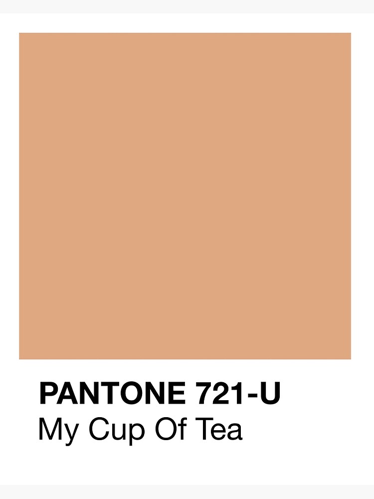 "PANTONE My Cup Of Tea (721-U)" Canvas Print by Maverick-95 | Redbubble