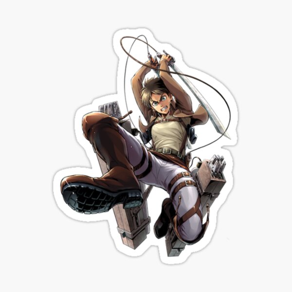 "Eren Jaeger" Sticker for Sale by Emerson4522 | Redbubble