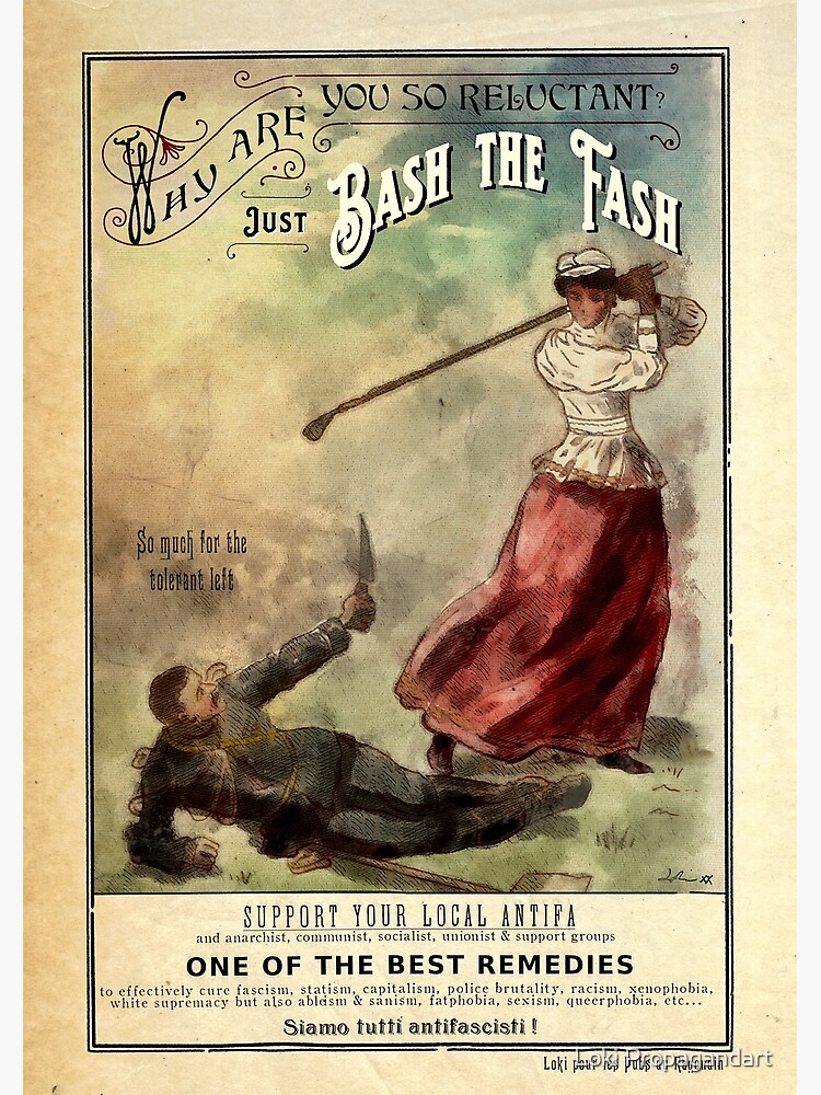 "Bash the Fash !" Poster by EchoppeDeLoki | Redbubble