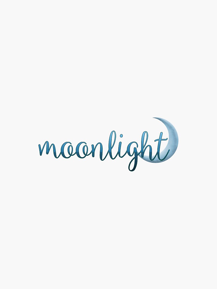 "moonlight logo design" Sticker for Sale by florealblossom | Redbubble