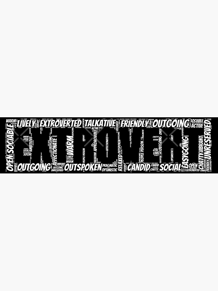 "Extroverted Extroverts Word Collage | Extrovert" Poster for Sale by ...