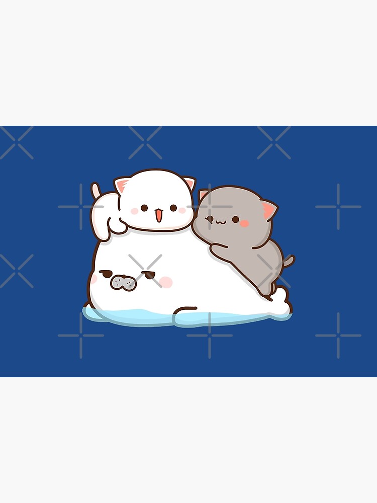 Mochi Mochi Peach Cat Peach Goma And Seal Bath Mat Sold By Auto Glass Discounters Sku