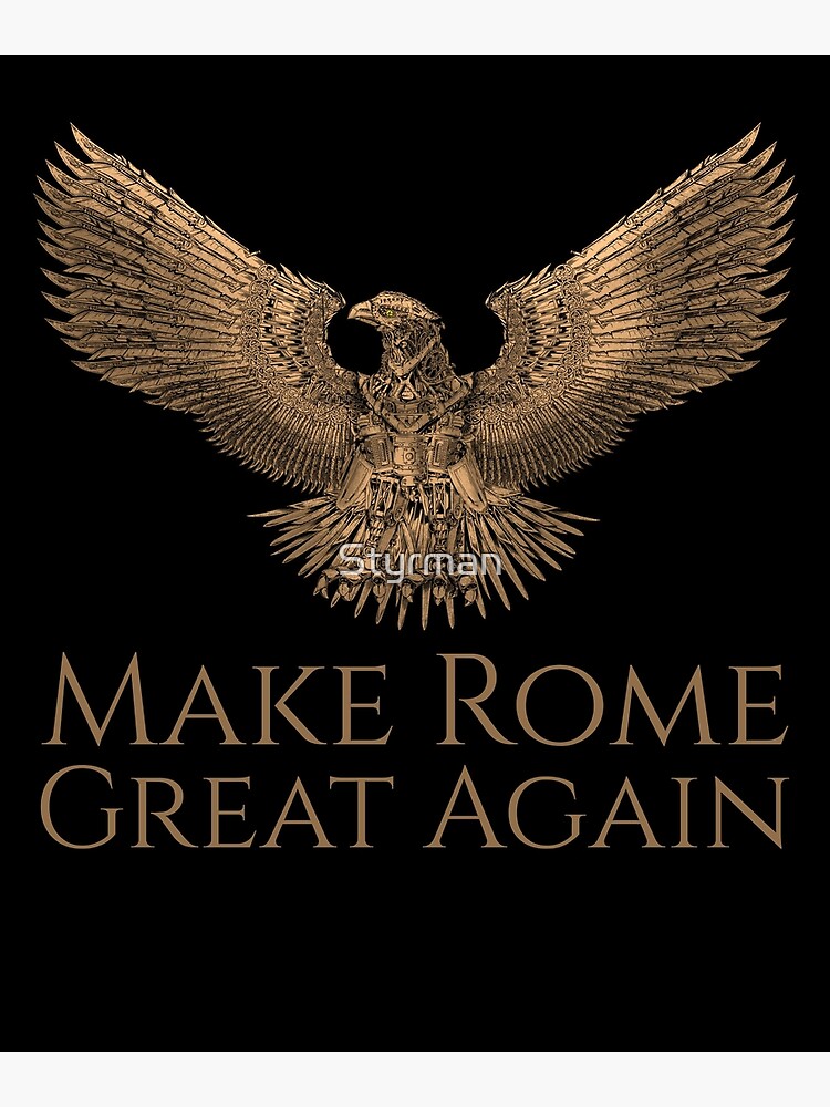 "Ancient Rome - Steampunk Roman Legionary Eagle - Aquila" Poster by ...