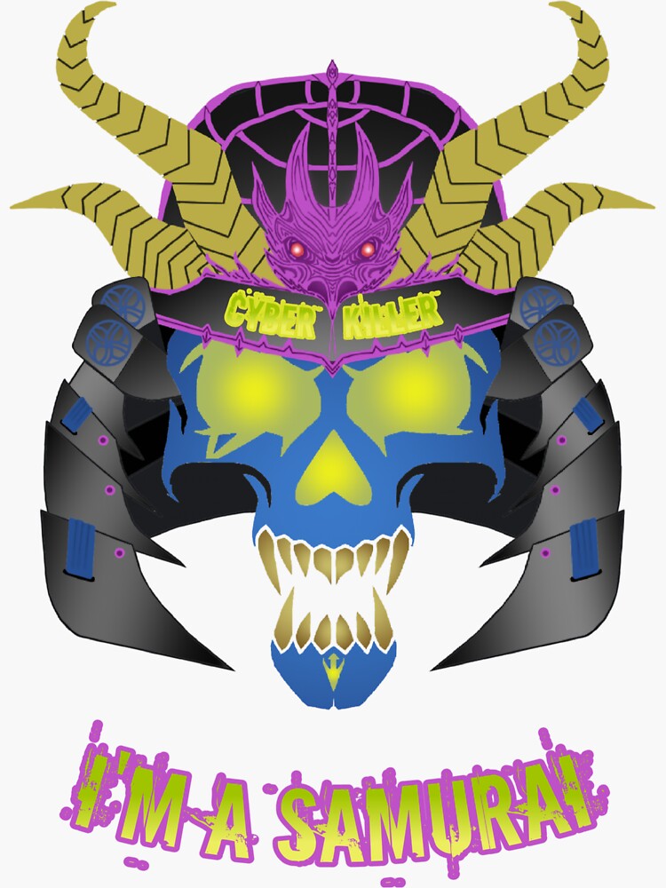 "Cyberpunk New Samurai " Sticker for Sale by Venom55555 | Redbubble