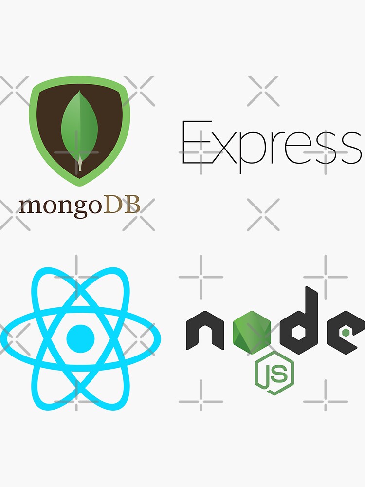 "MERN Stack Developer Logo Combo Pack 2" Sticker for Sale by Dev-Stuff ...