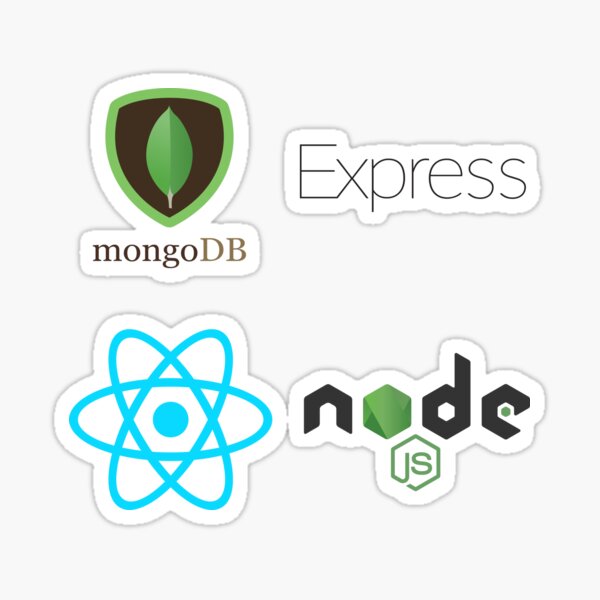 "MERN Stack Developer Logo Combo Pack 2" Sticker for Sale by Dev-Stuff ...