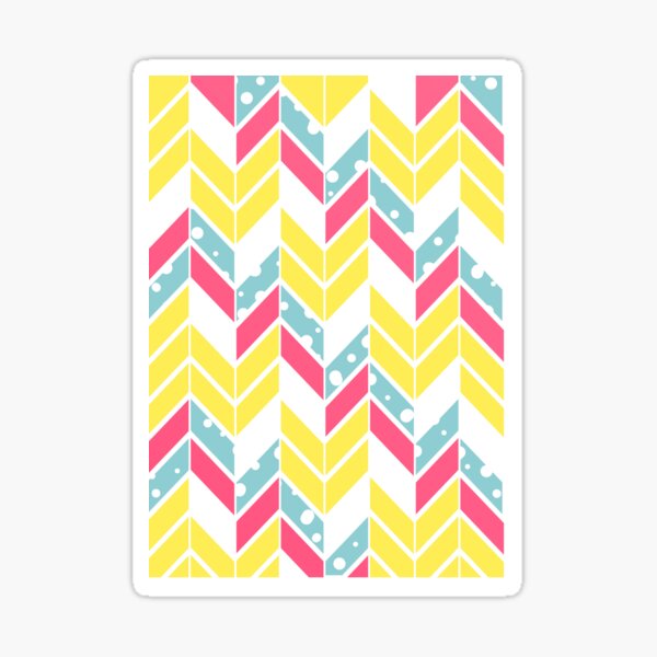 "Pantone Chevron" Sticker for Sale by lauramariauk | Redbubble