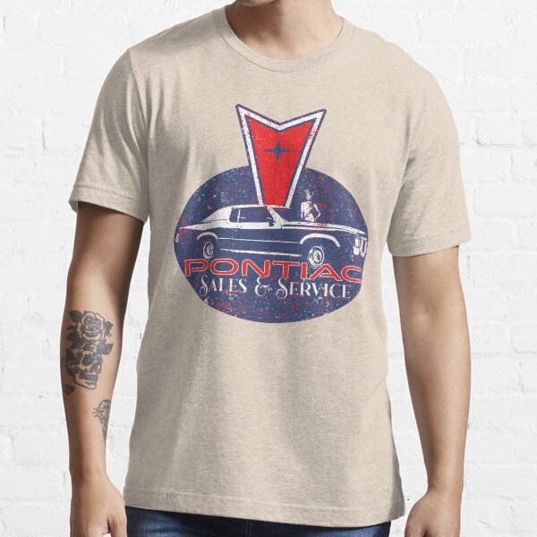 "Vintage Distressed Pontiac " T-shirt for Sale by tanyarose | Redbubble ...