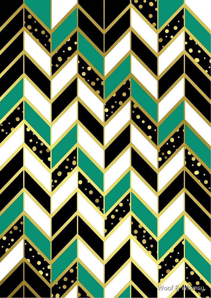 "Peacock Chevron" by lauramariauk | Redbubble
