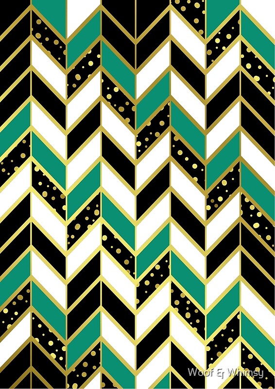 "Peacock Chevron" by lauramariauk | Redbubble