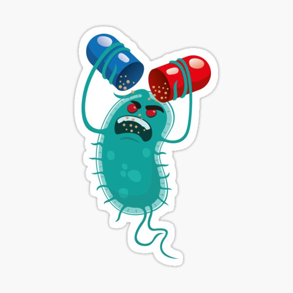 Pegatina «Representación de dibujos animados de un súper insecto, un ...