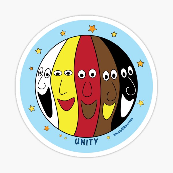 "UNITY" Sticker for Sale by spacepoet | Redbubble