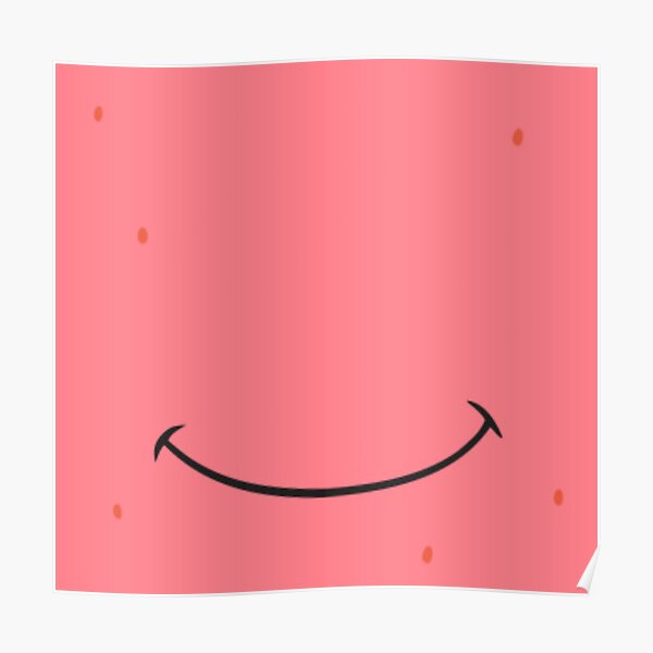 "patrick star smile" Poster for Sale by drippyxdesigns | Redbubble