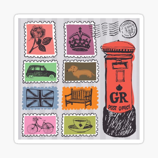"Royal mail" Sticker for Sale by valhalla-store | Redbubble
