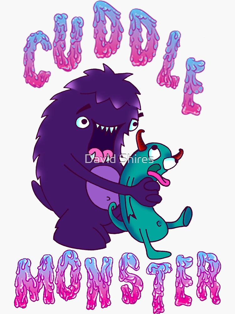 "Cuddle Monster" Sticker for Sale by Daratgh | Redbubble