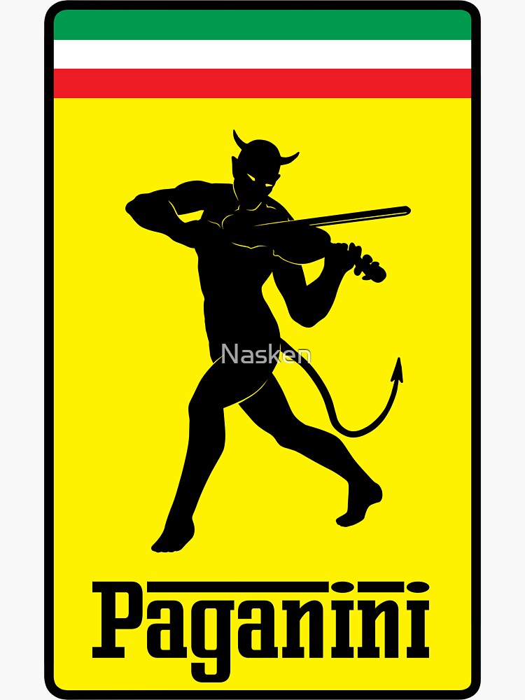 "Paganini" Sticker for Sale by Nasken | Redbubble