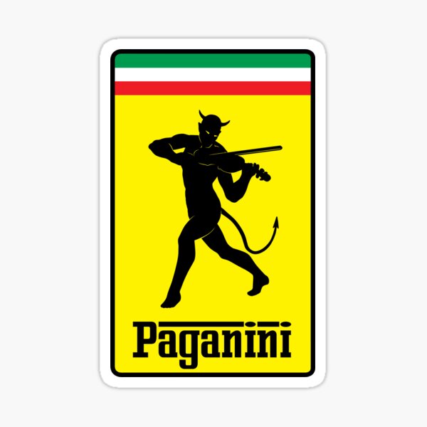 "Paganini" Sticker for Sale by Nasken | Redbubble