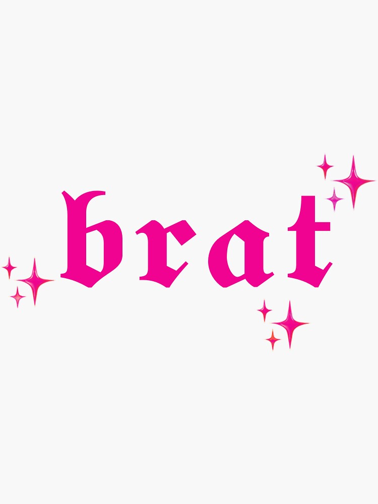"brat sticker" Sticker for Sale by emilybaxter08 | Redbubble