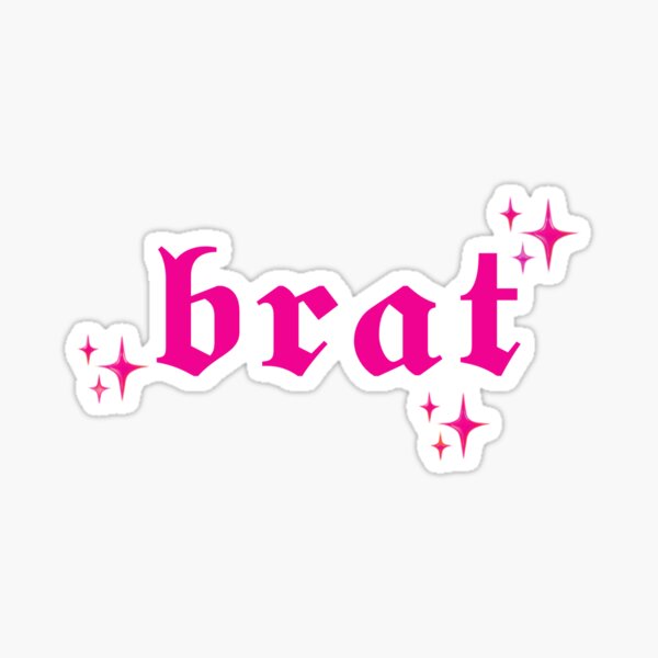 "brat sticker" Sticker for Sale by emilybaxter08 | Redbubble