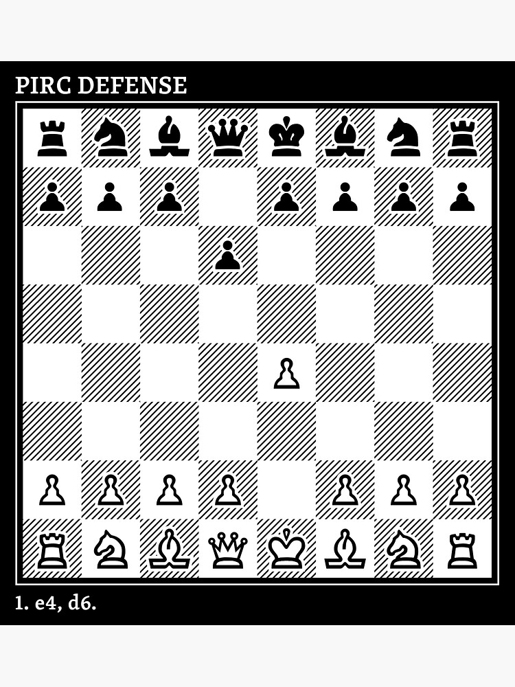 "The Pirc defense" Sticker by kingoftoil | Redbubble