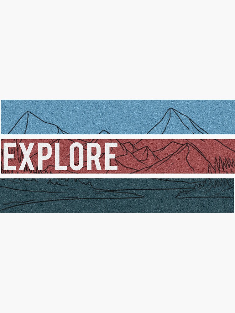 "Explore" Sticker for Sale by Kalebsnow | Redbubble