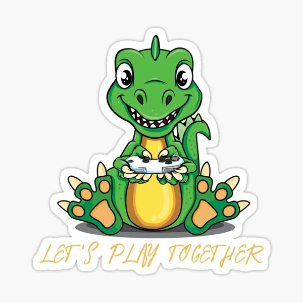 "Let's play together" Sticker for Sale by AMEENIN | Redbubble