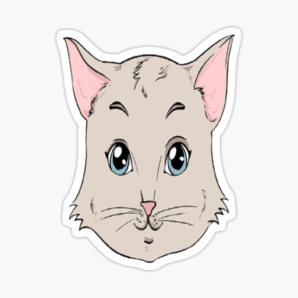 "Cute Kitten Top Cat" Sticker for Sale by Aladdin96 | Redbubble