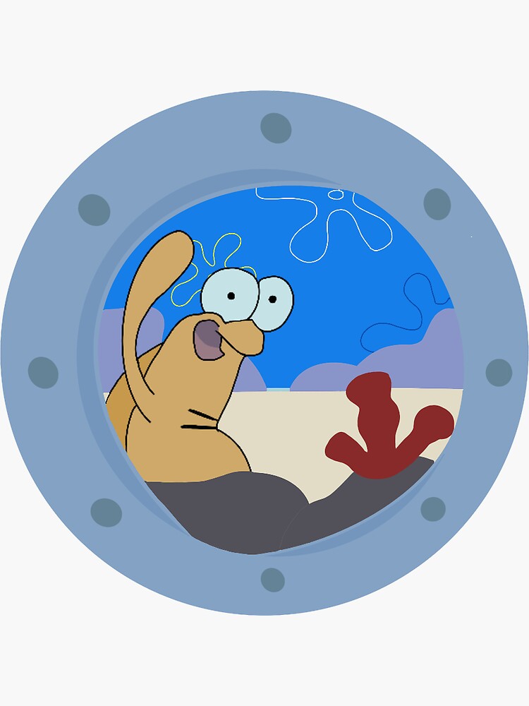 "Spongebob Squarepants Window" Sticker for Sale by sambehrens | Redbubble