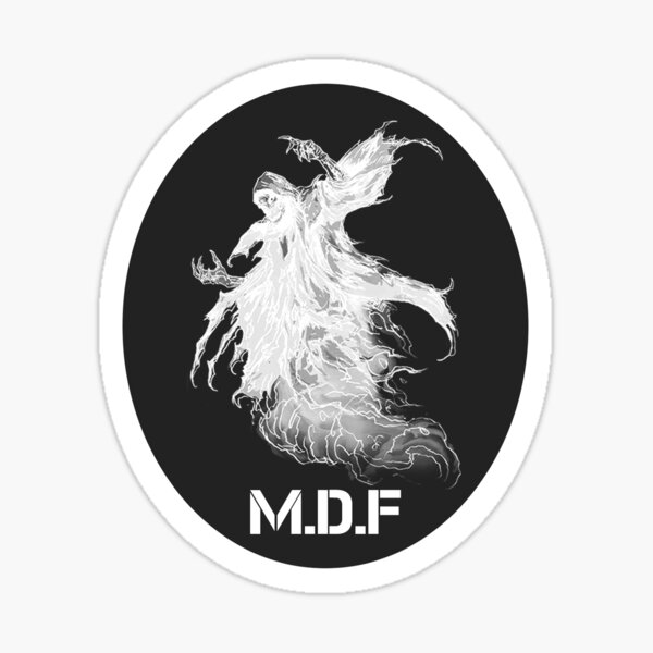 "MDF Emblem" Sticker by InfernoBubble | Redbubble