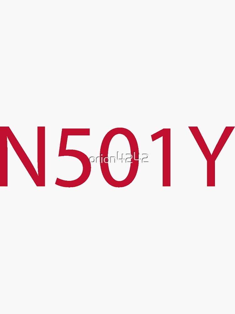 "N501Y" Sticker by orion4242 | Redbubble