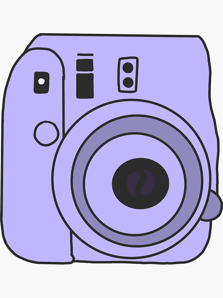"pastel purple polaroid camera" Sticker by ruelia | Redbubble