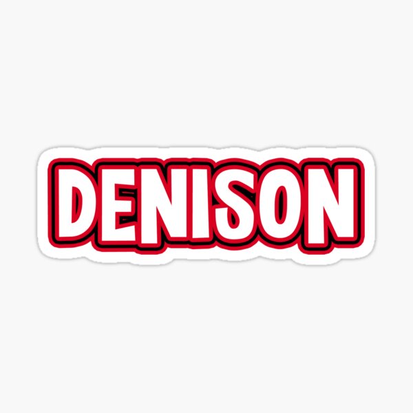 "Denison University" Sticker for Sale by Kate Kosmicki | Redbubble