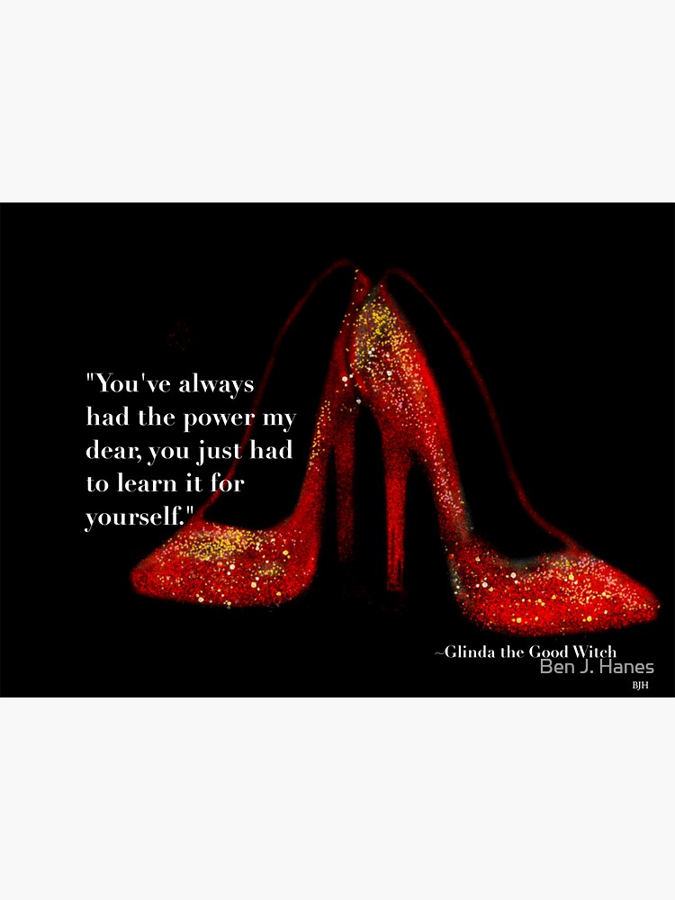 "Ruby Red Slippers" Sticker for Sale by Ben J. Hanes | Redbubble