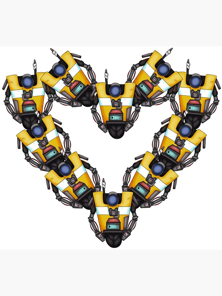 "Borderlands Claptrap Heart" Poster by CaptainShivers | Redbubble