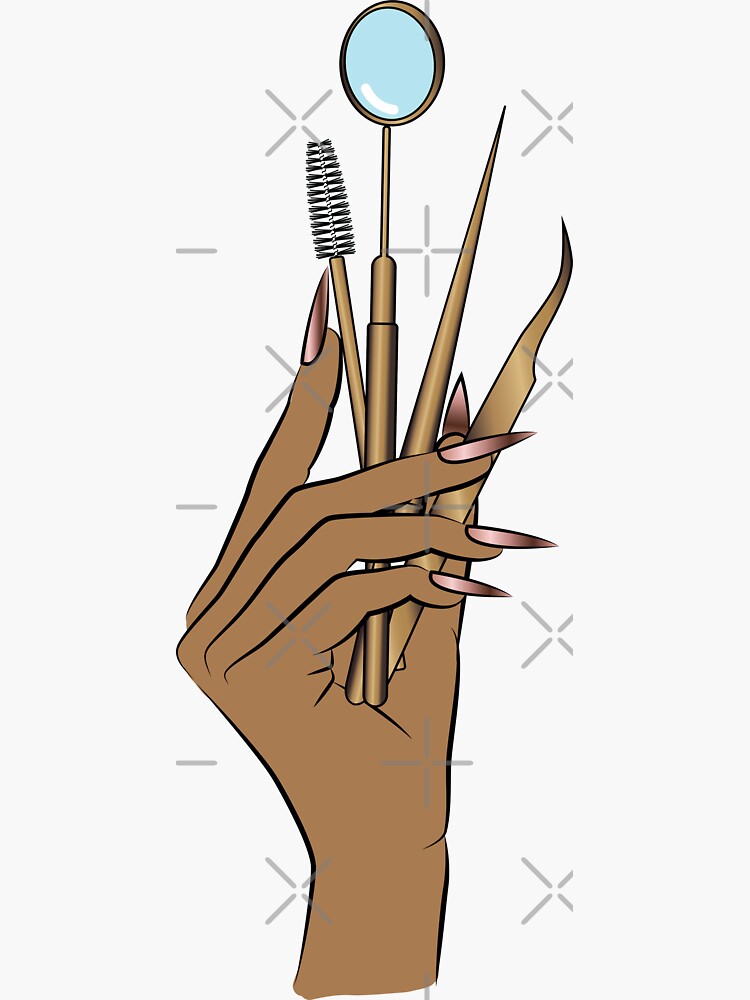 "Lash artist tools" Sticker for Sale by savanamms6 | Redbubble