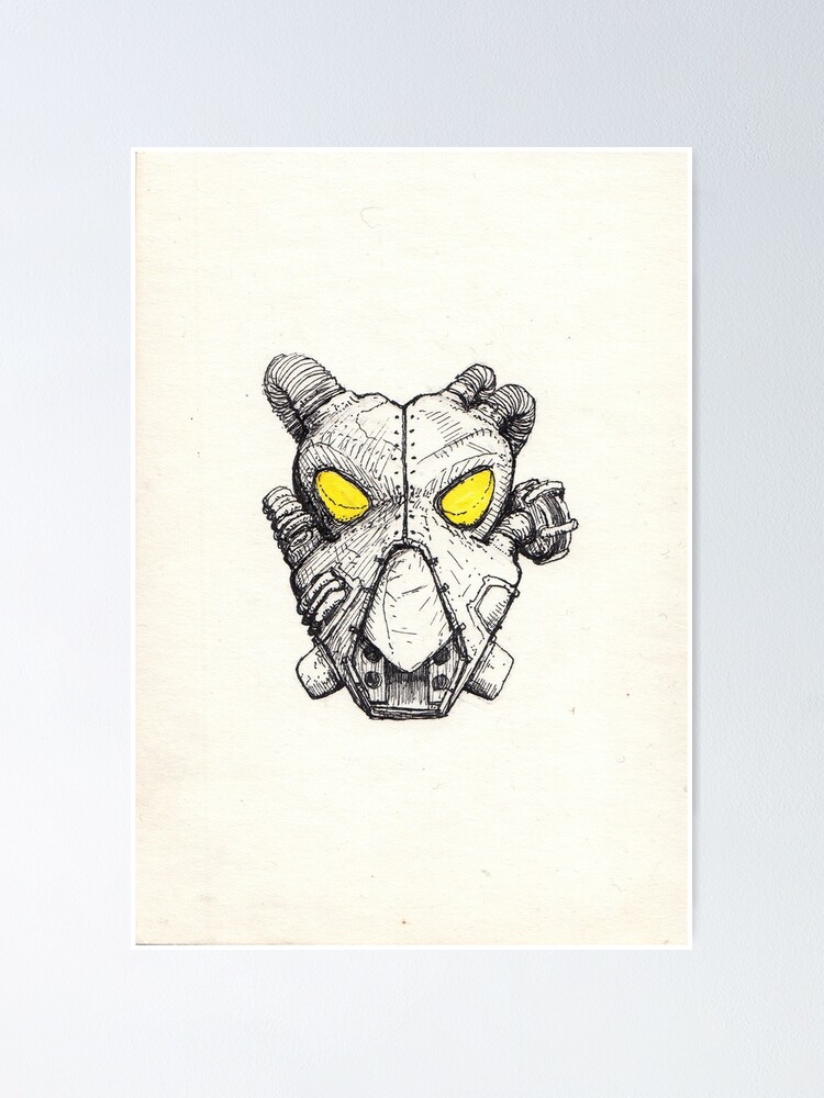 "Fallout Enclave Helmet" Poster by Dagoth0Ur | Redbubble