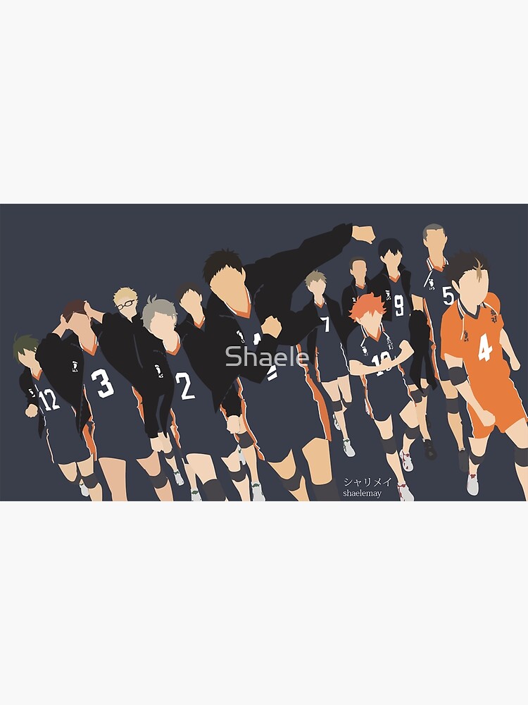 "Karasuno Team Minimalist " Art Print by Shaele | Redbubble