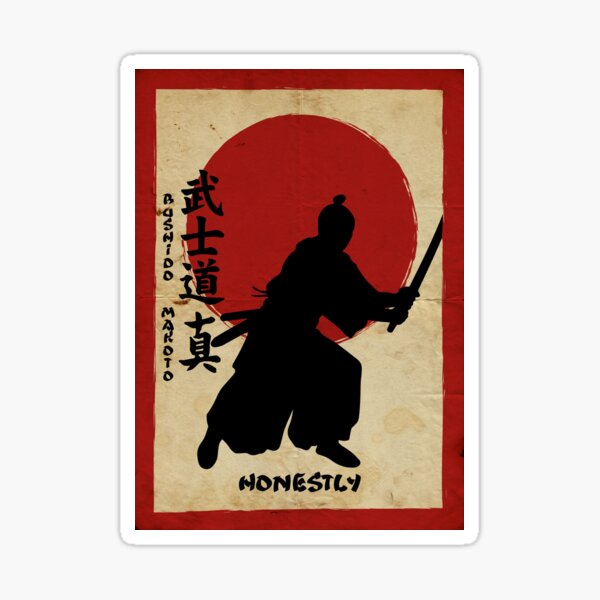 "Bushido Honestly" Sticker for Sale by Durro | Redbubble