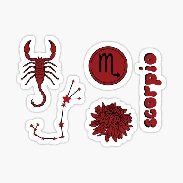 "Scorpio Sticker Pack" Sticker by addi-leone | Redbubble