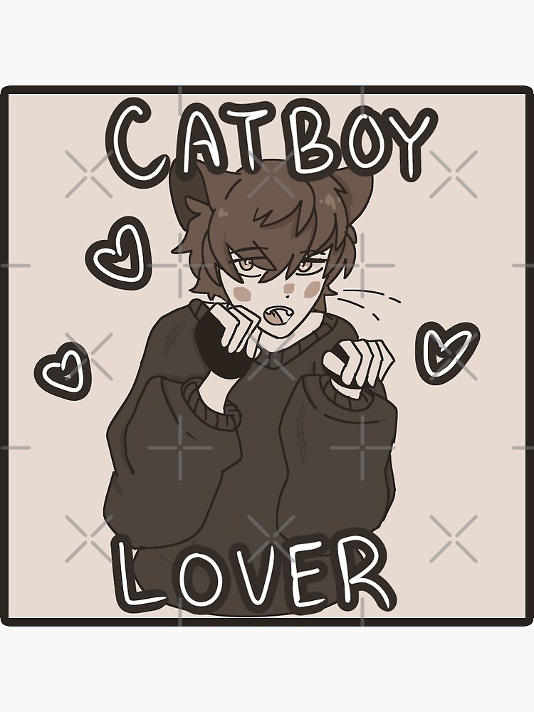 "CatBoy Lover" Sticker by HiveBunny | Redbubble