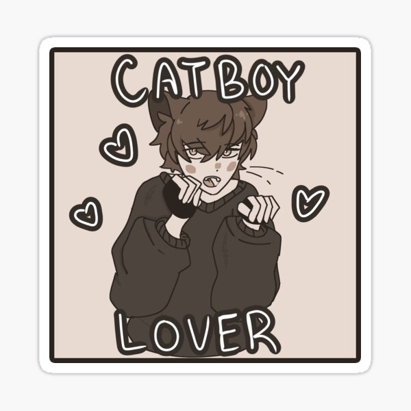 "CatBoy Lover" Sticker for Sale by HiveBunny | Redbubble