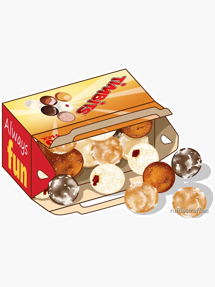 "Donut Timbits" Sticker for Sale by rufflestruffles | Redbubble