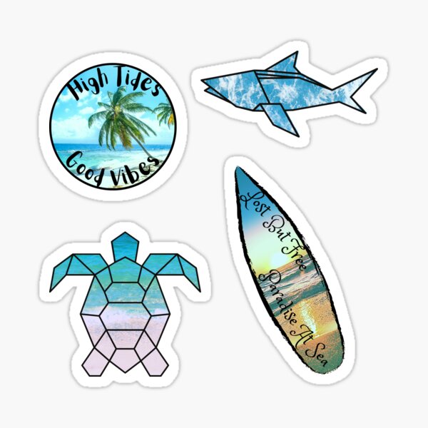 "Blue Ocean Pack" Sticker for Sale by Taphire | Redbubble