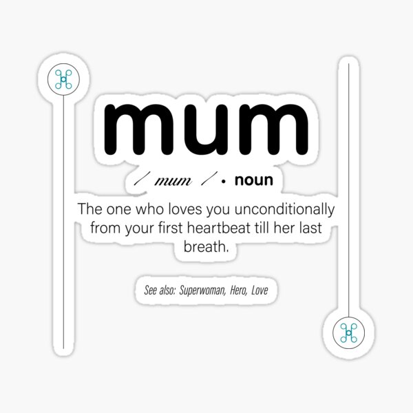 "Mum Definition Gift Typography Print Art Print Printable Quotes ...