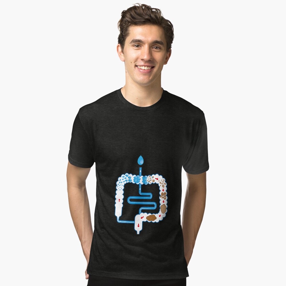 "Illustration of the human digestive system, and fecal bolus formation ...