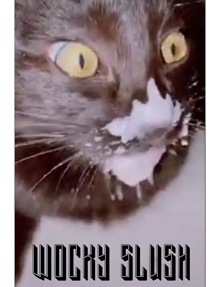 "Wocky Slush Cat" Art Print by PurpleUrchin | Redbubble