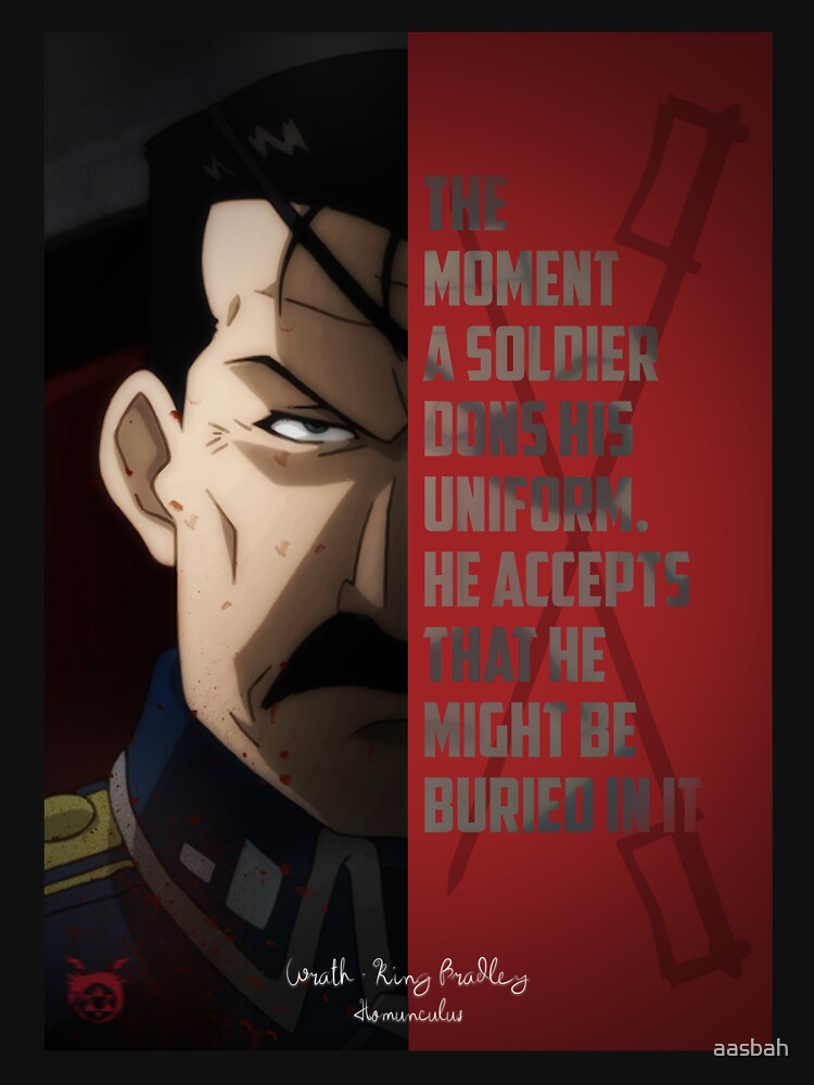 "King Bradley (Wrath Homunculus) - Full Metal Alchemist " T-shirt for ...